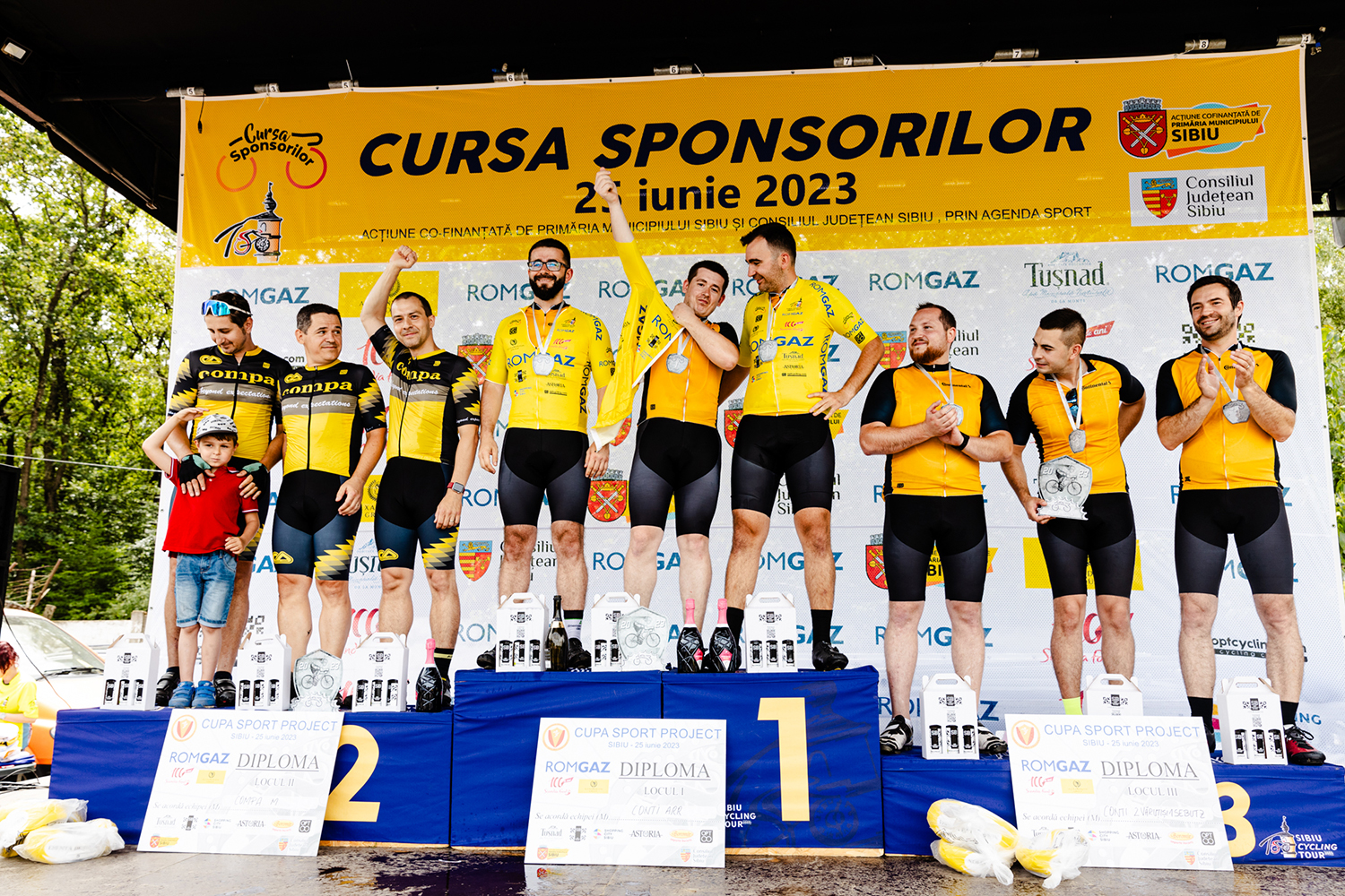 Podium der Sponsorenteams – Hermannstaedter Zeitung